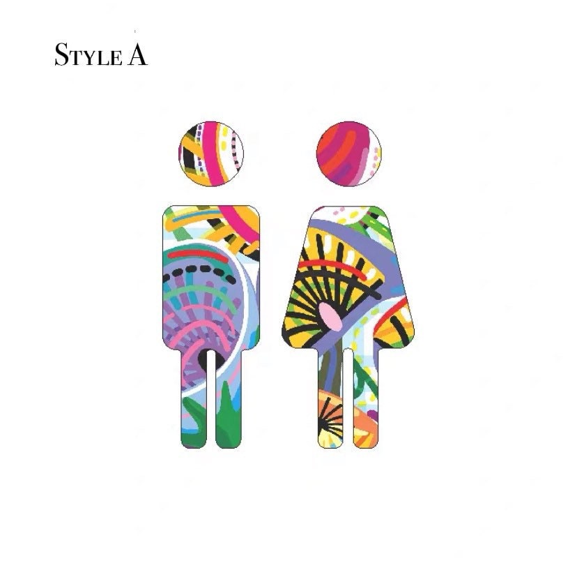 Custom Marble Washroom Sign, Bathroom Sign, Restroom Sign, Toilet Sign ...