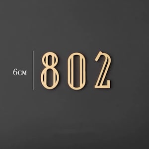 Custom Brass Alphabet Letter or Number Sign, Door Number Sign, Hotel ...