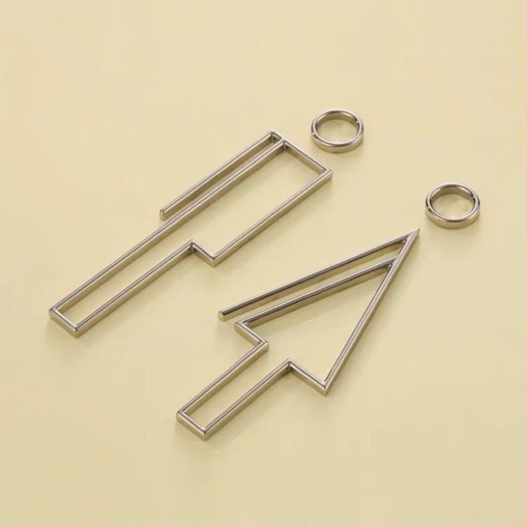 Deluxe Brass Washroom Sign, Bathroom Sign, Restroom Sign, Toilet Sign ...