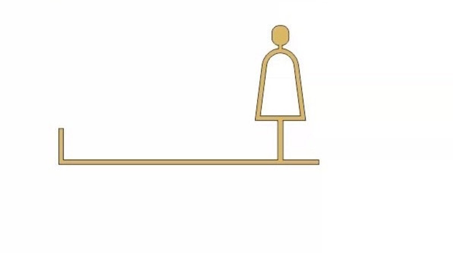 Luxury Matt Surface Side Mount Washroom Sign, Bathroom Sign, Restroom ...