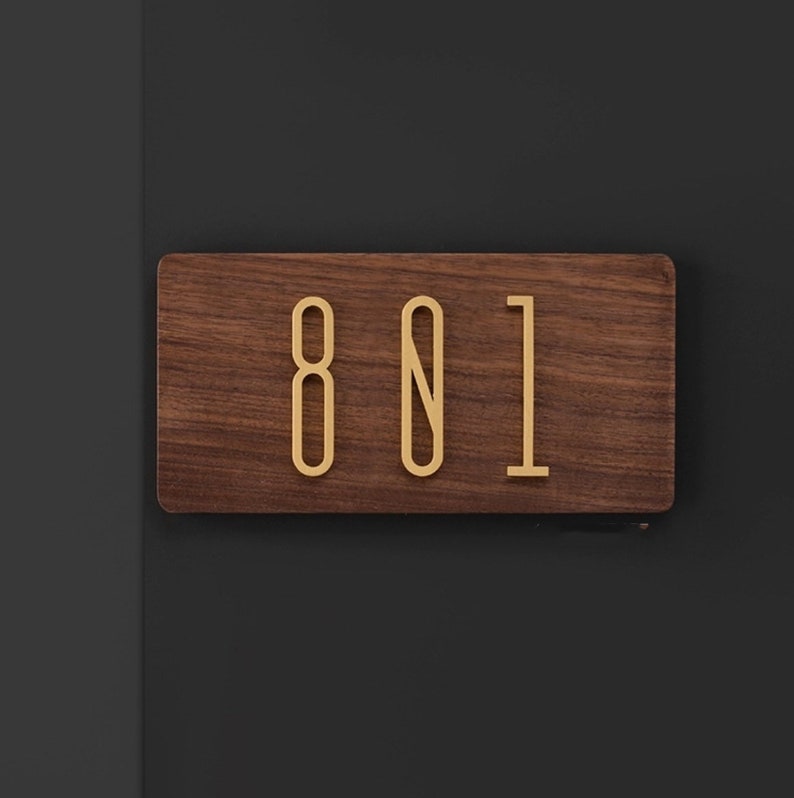 Custom Brass Alphabet Letter or Number Sign, Door Number Sign, Hotel ...