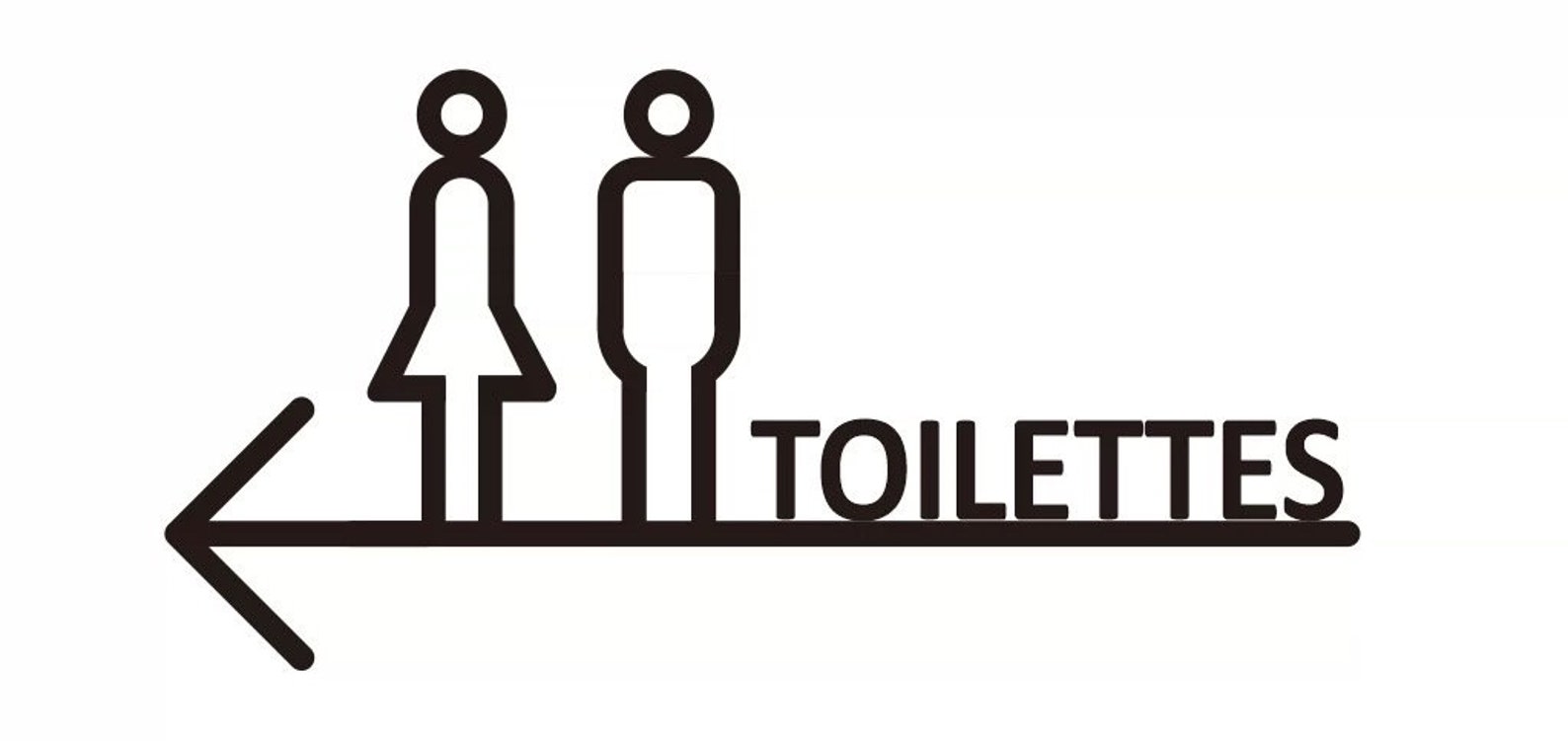 Custom Acrylic Washroom Sign, Bathroom Sign, Restroom Sign, Toilet Sign ...