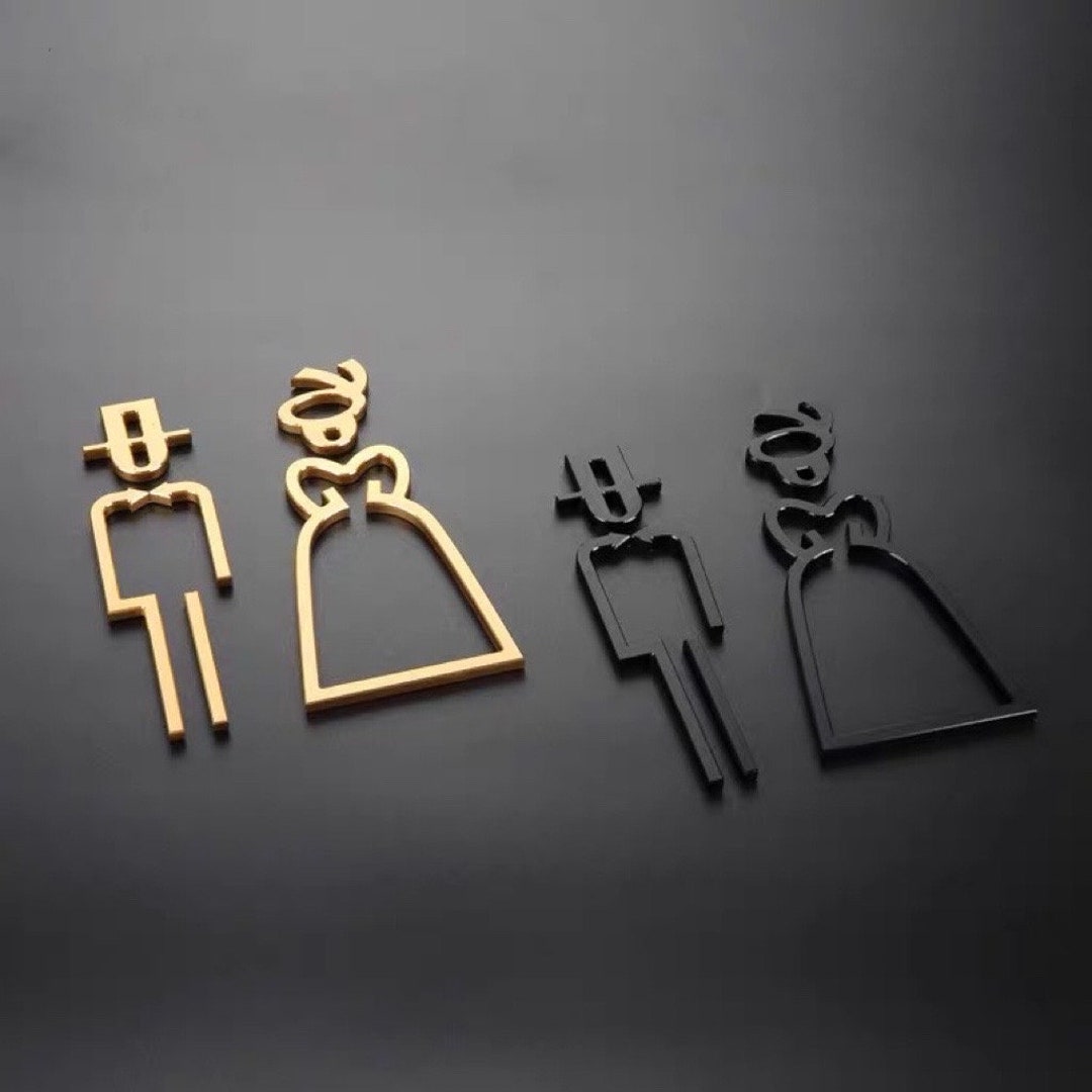 Luxury Aluminium Washroom Sign, Bathroom Sign, Restroom Sign, Toilet ...