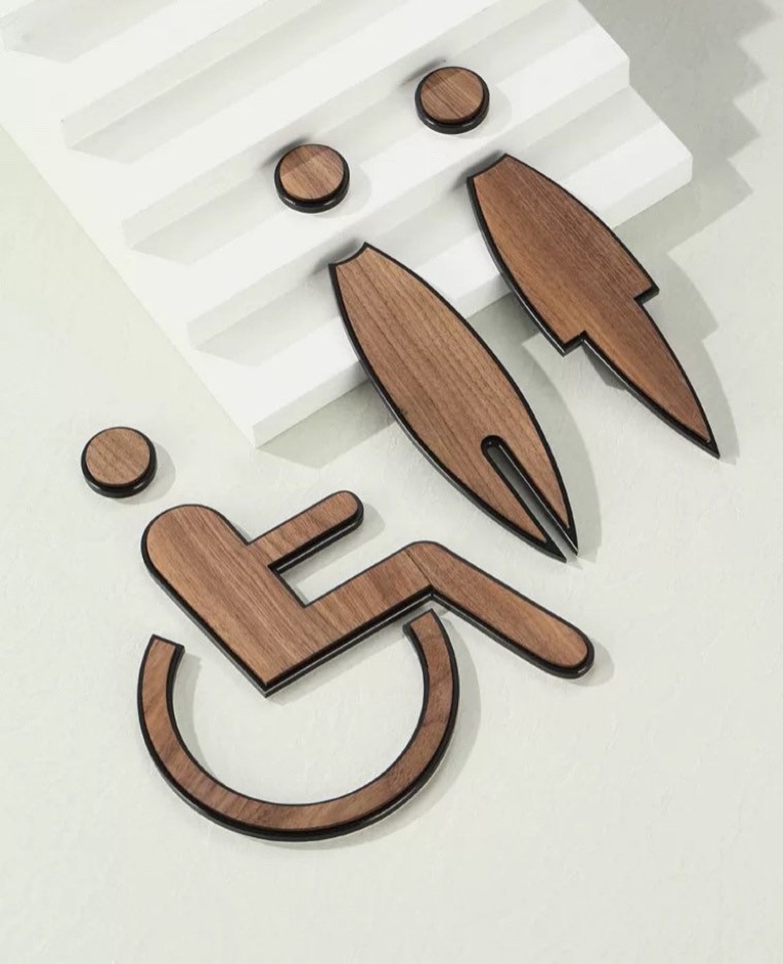 Custom Wood Surface Washroom Sign, Bathroom Sign, Restroom Sign, Toilet ...