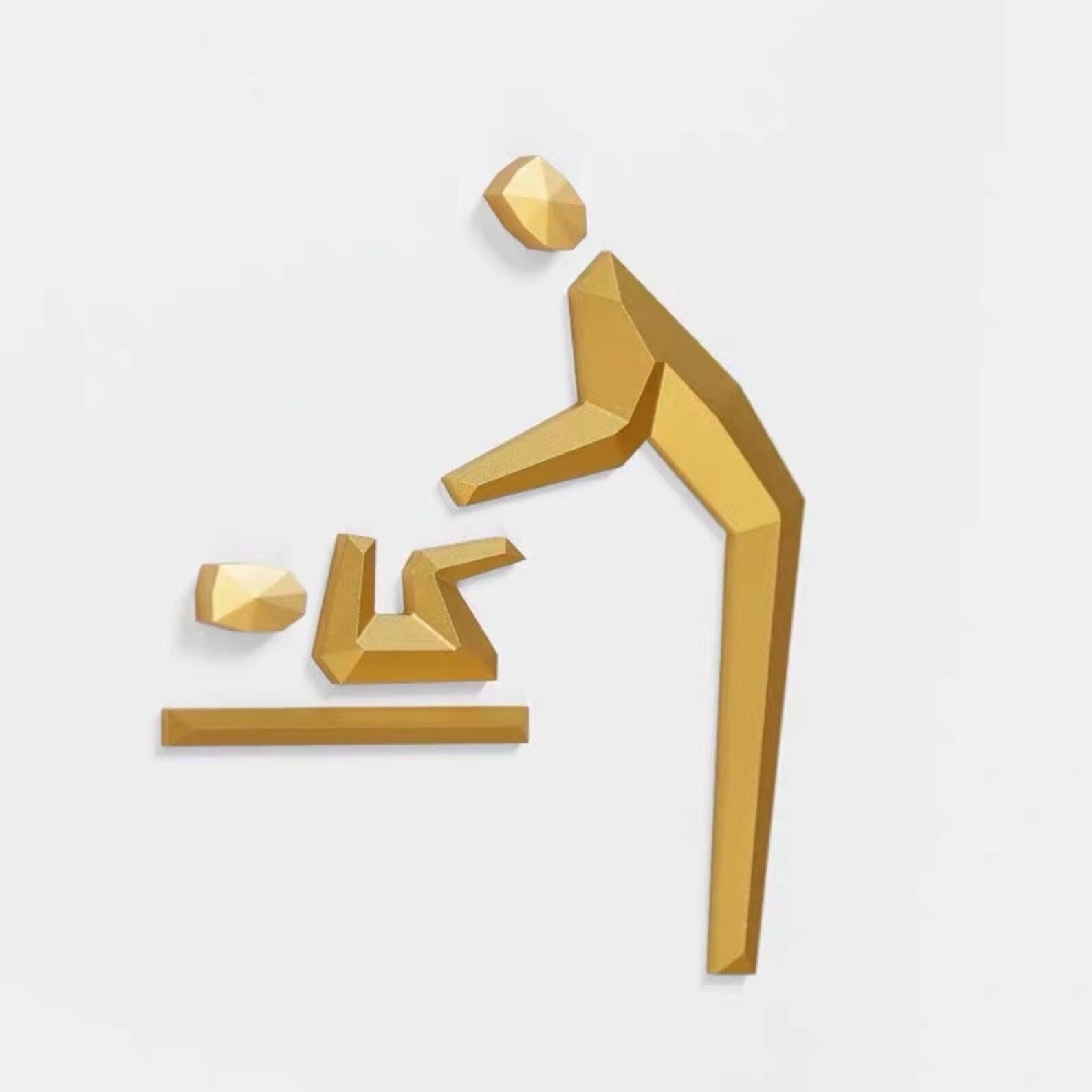Luxury 3d Metal Washroom Sign, Bathroom Sign, Restroom Sign, Toilet ...
