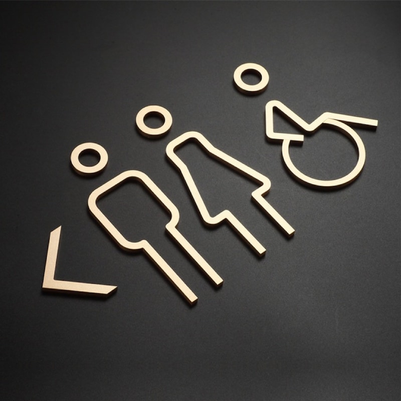 Buy Washroom Sign Online In India - Etsy India