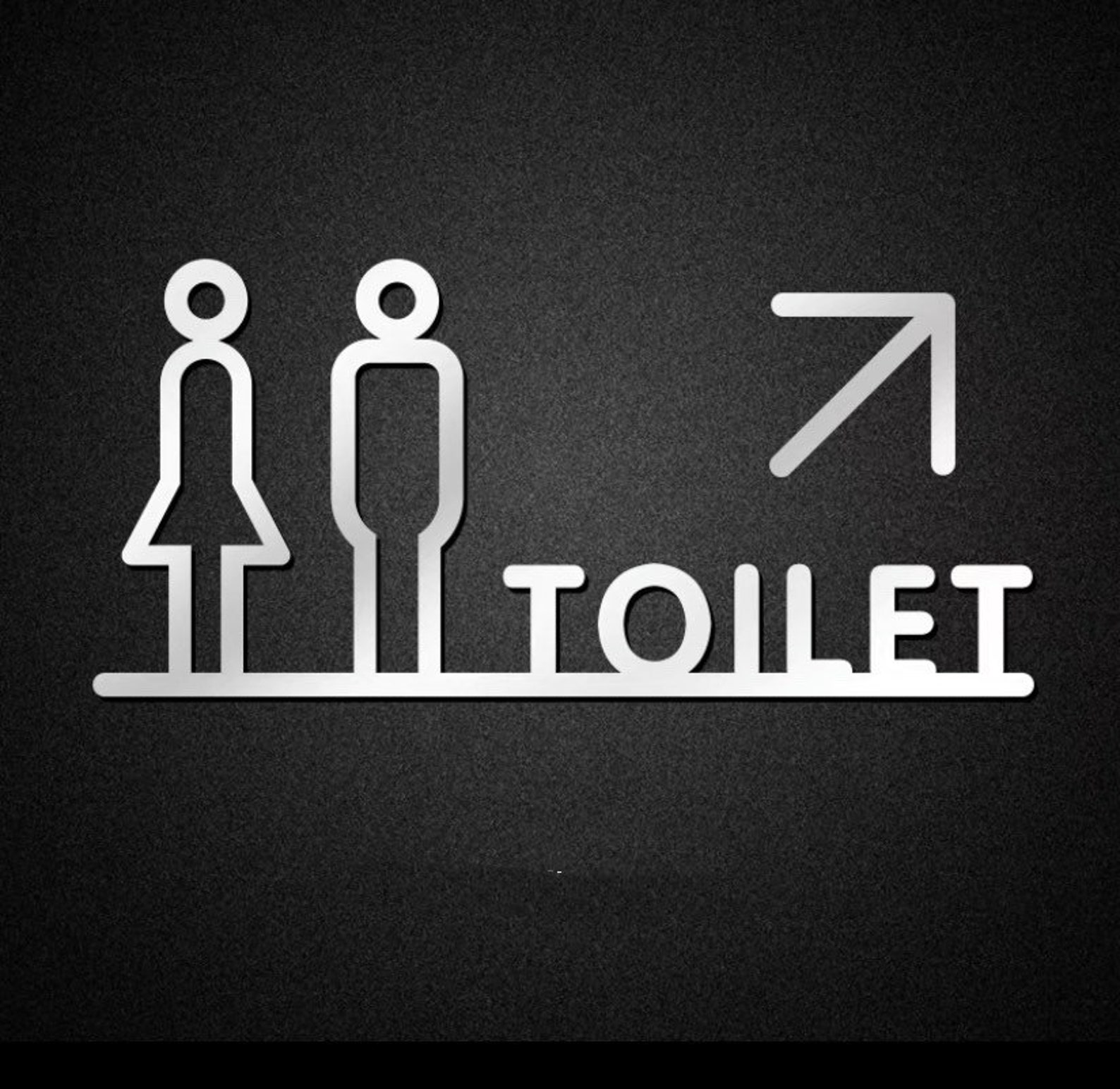 Custom Acrylic Washroom Sign Bathroom Sign Restroom Sign - Etsy