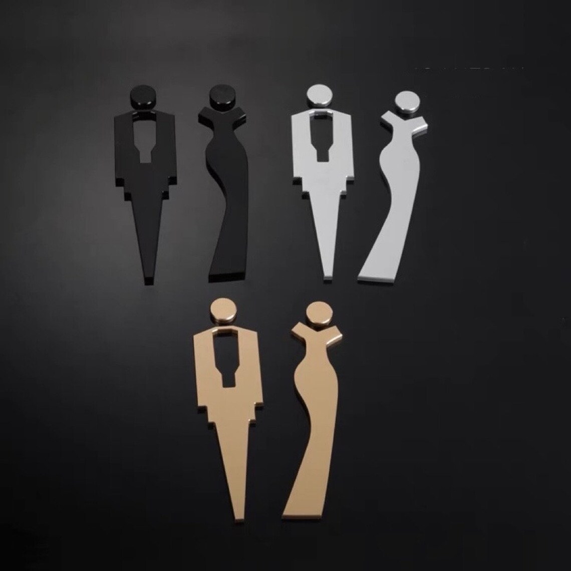 Luxury Aluminium Washroom Sign, Bathroom Sign, Restroom Sign, Toilet ...