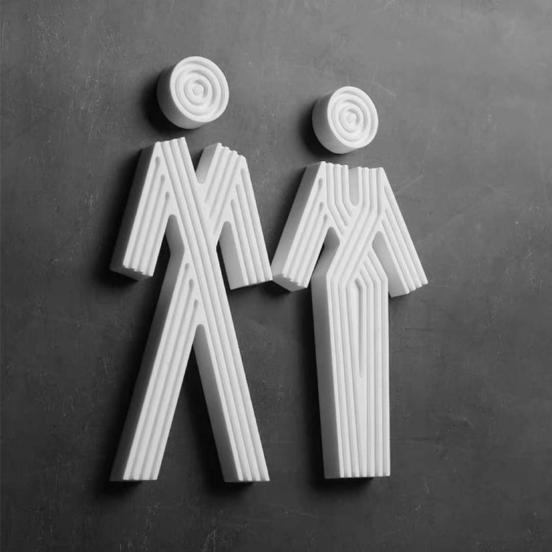 Custom Marble Restroom, Toilet, Washroom Sign, Modern Restroom Decor - Etsy