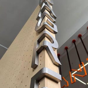 Custom Stainless Letter Corner Sign - Etsy