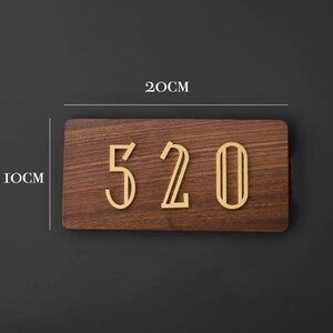 Custom Brass Alphabet Letter or Number Sign, Door Number Sign, Hotel ...