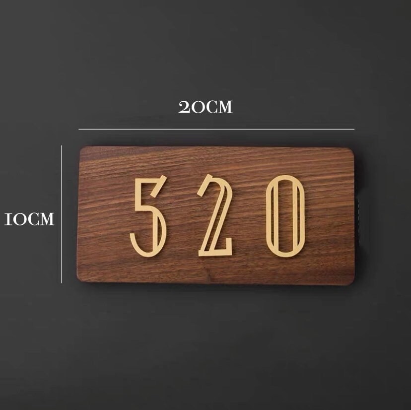 Custom Brass Alphabet Letter or Number Sign, Door Number Sign, Hotel ...