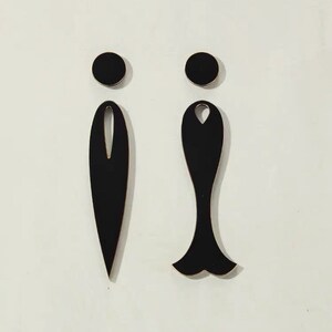 Luxury Aluminium Black With Gold Edge Washroom Sign, Bathroom Sign ...