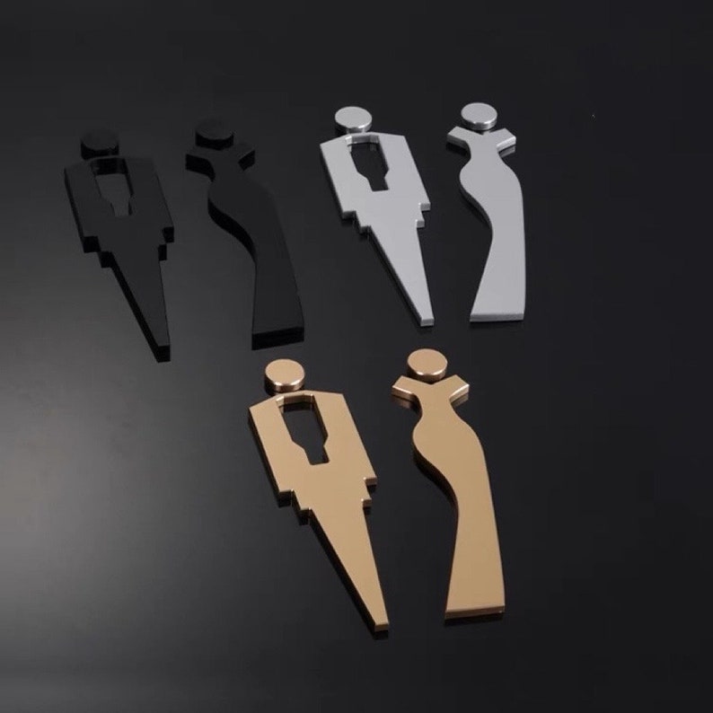 Luxury Aluminium Washroom Sign, Bathroom Sign, Restroom Sign, Toilet ...