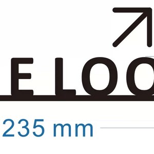 Custom Acrylic THE LOO Sign With Arrow - Etsy