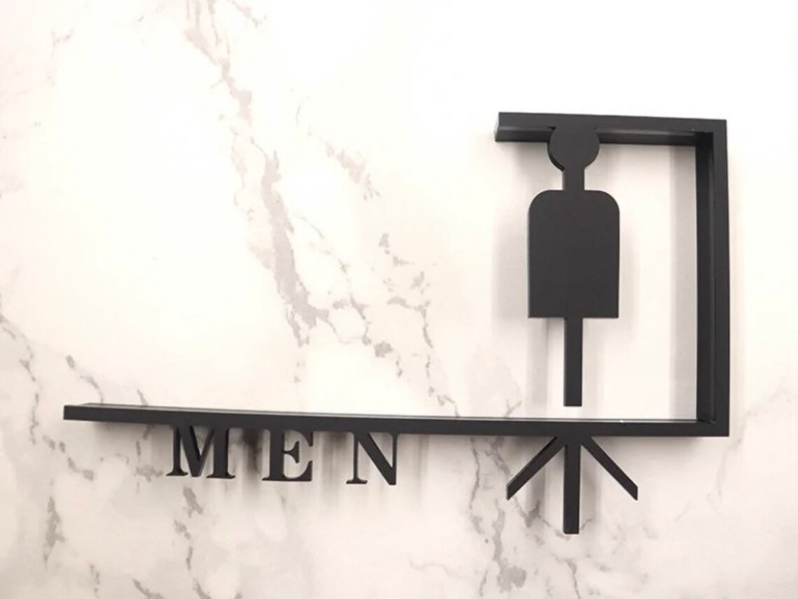 Custom Acrylic Washroom Sign Bathroom Sign Restroom Sign - Etsy