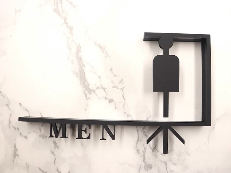 Custom Acrylic Washroom Sign Bathroom Sign Restroom Sign - Etsy