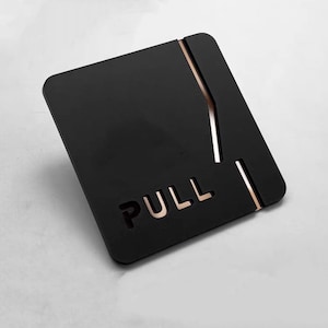 Custom Acrylic Push Pull Door Sign, Floor Sign, Door Sign - Etsy