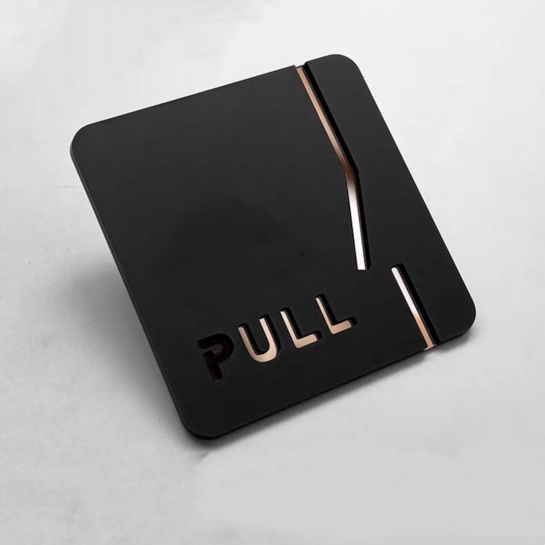 Custom Acrylic Push Pull Door Sign, Floor Sign, Door Sign - Etsy