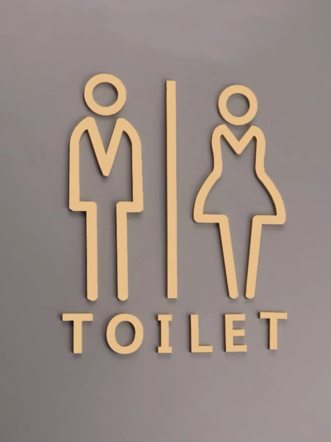 Custom Acrylic Washroom Sign, Bathroom Sign, Restroom Sign, Toilet Sign ...