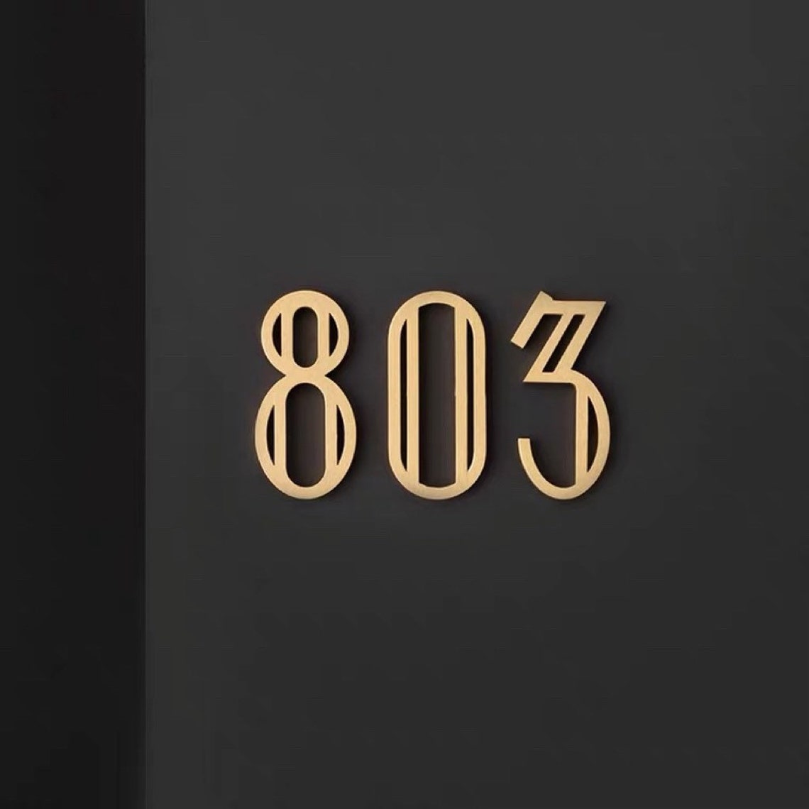 Custom Brass Alphabet Letter or Number Sign, Door Number Sign, Hotel ...