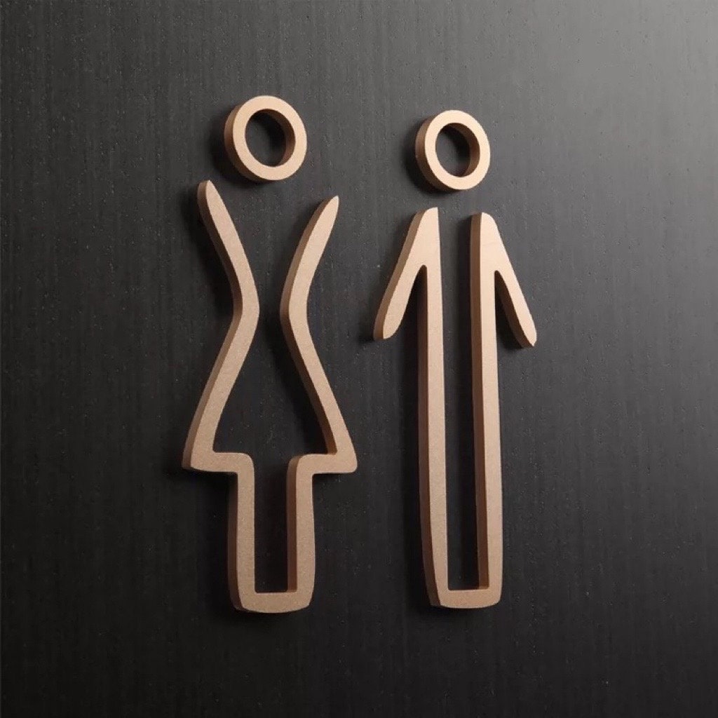 Luxury Aluminium Washroom Sign Bathroom Sign Restroom Sign - Etsy