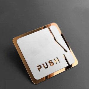 Custom Acrylic Push Pull Door Sign Floor Sign - Etsy