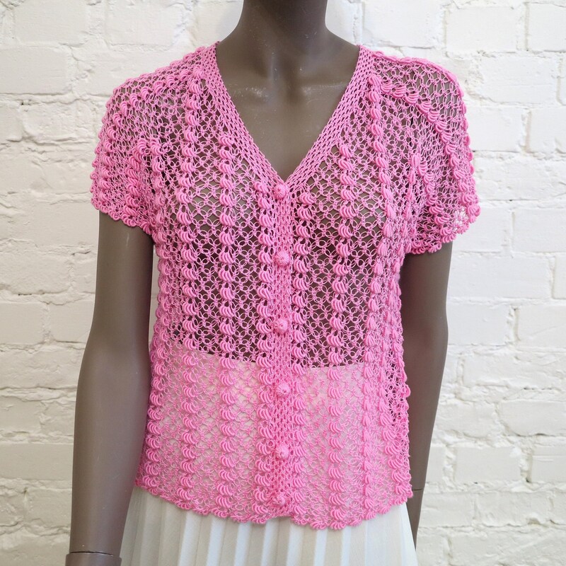 Neon Knit Cardigan - Etsy