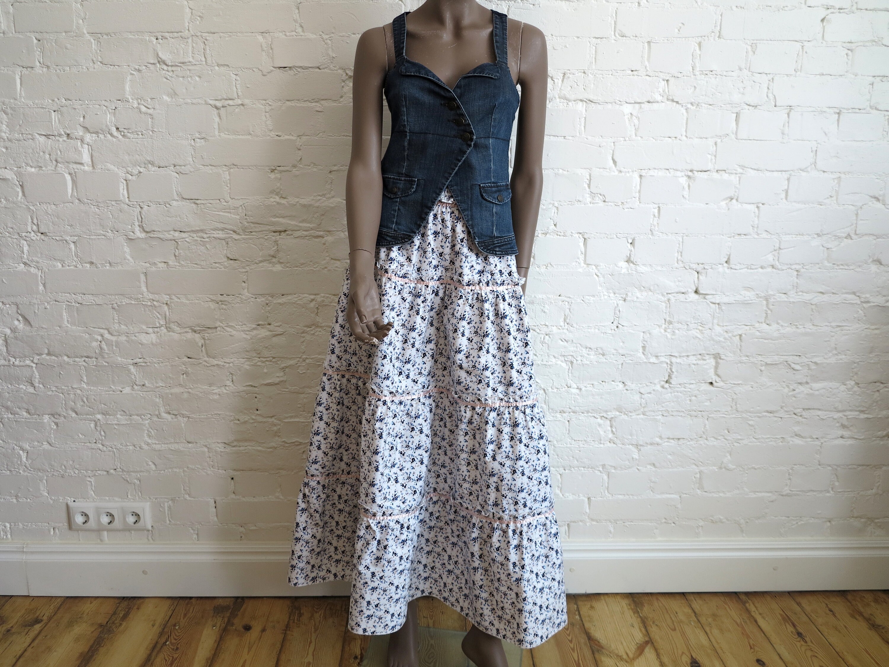 Blue Denim Vest Fitted Jens Waistcoat Country Western Vest - Etsy