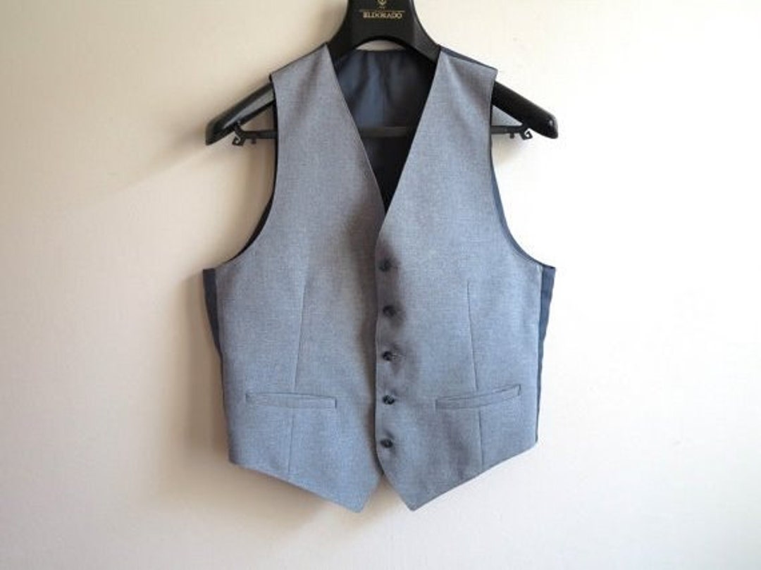 Light Grey Gentlemen's Vest Mens Vest Formal Fitted Waistcoat Edwardian ...