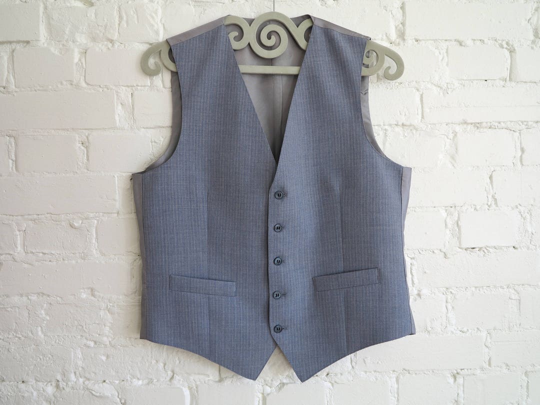 Light Grey Gentlemen's Vest Mens Vest Formal Fitted Waistcoat Edwardian ...