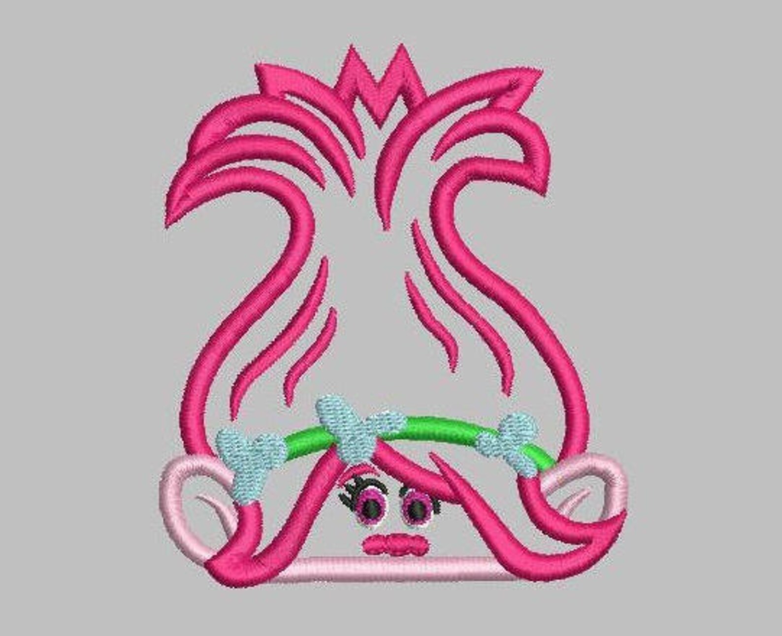 Poppy Troll Applique - Etsy