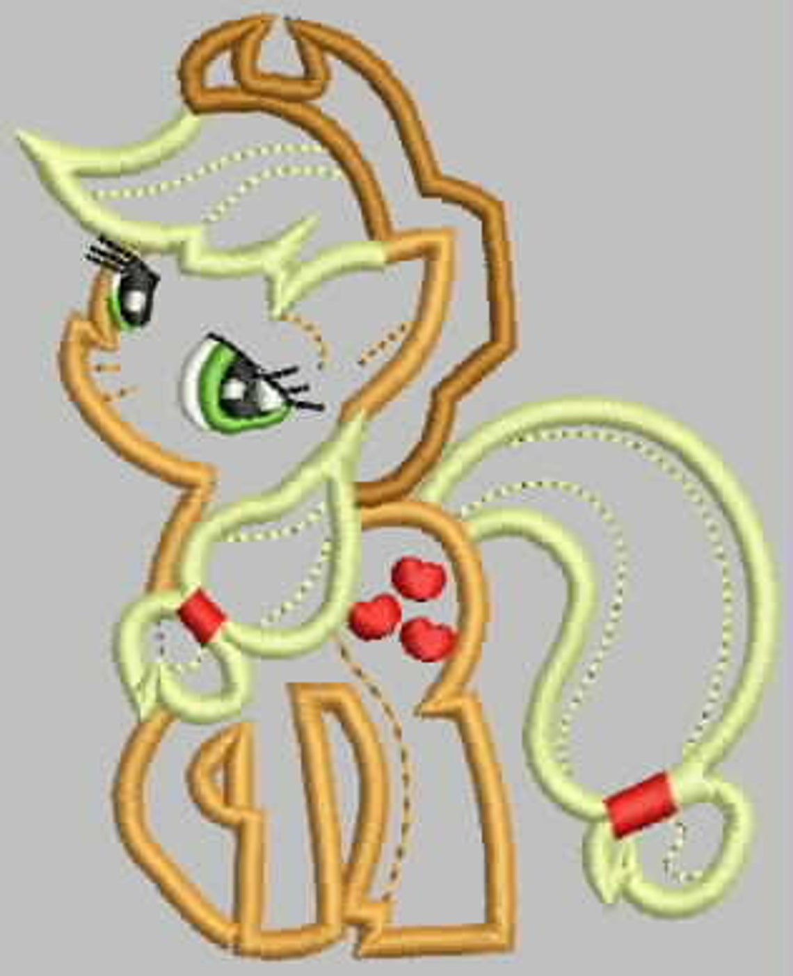 Applejack Applique - Etsy