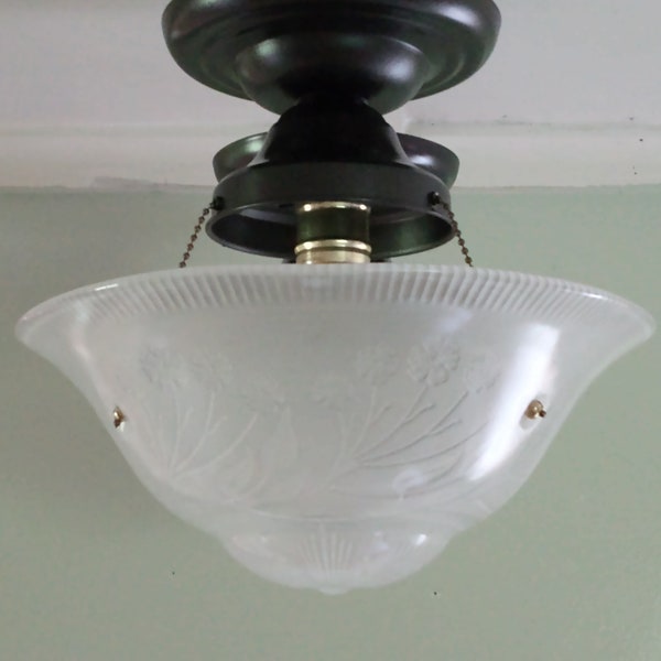 Semi Flush Ceiling Light Antique - Etsy