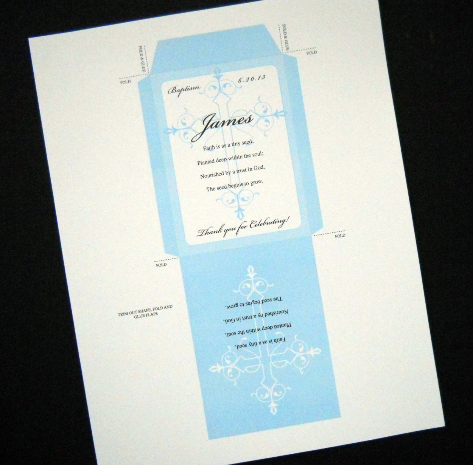 Baptism or First Communion Favor Seed Packets - Etsy