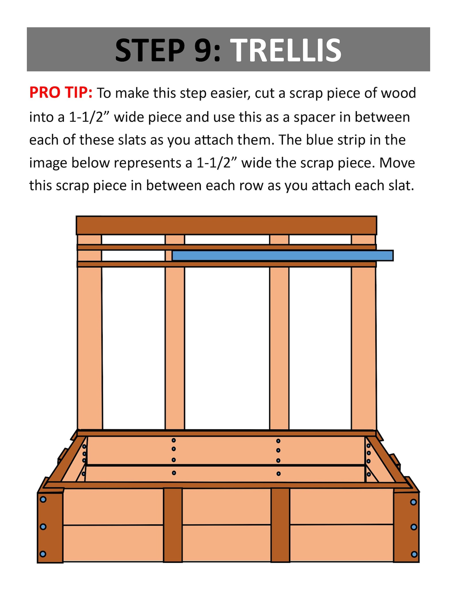 6ft Cedar Raised Garden Bed With Trellis Step by Step Building Plans ...