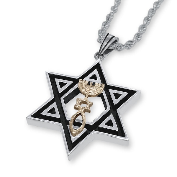 Menorah Fish Star of David - Etsy