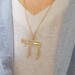 Large Gold Filigree Chai Pendant - Etsy