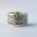 Silver and Gold Holy Jerusalem Ring,biblical Jewelry,old City Jerusalem ...
