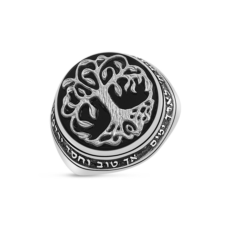 925 Sterling Silver Tree of Life Jewish Ringhebrew Biblical - Etsy