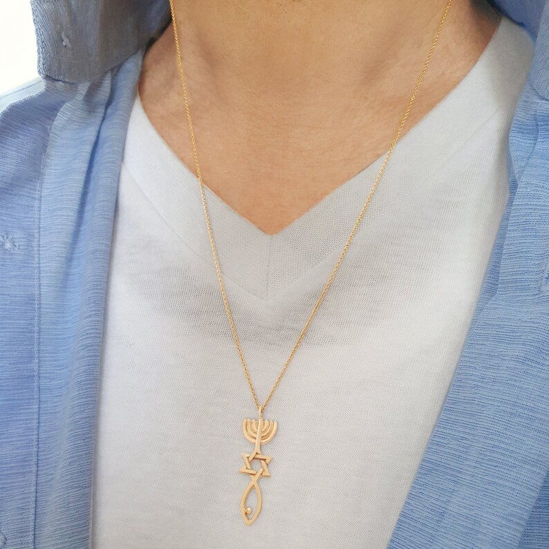 Gold Grafted-in Messianic Seal Pendant - Etsy