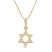14K Gold Star of David Small Pendant - Etsy