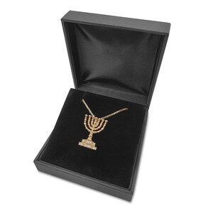 Diamond Menorah Gold Pendant - Etsy