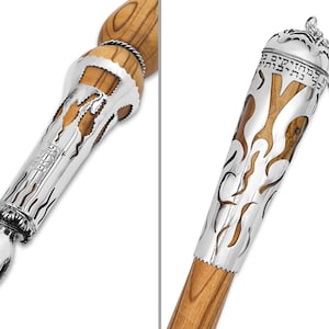Sterling Silver Olive Wood Torah Pointer,silver Yad Torah,jewish ...