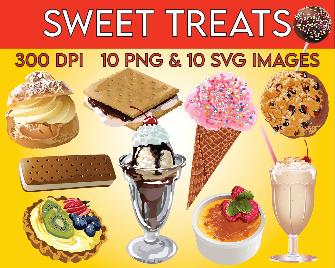 Dessert SVG Clipart - Etsy
