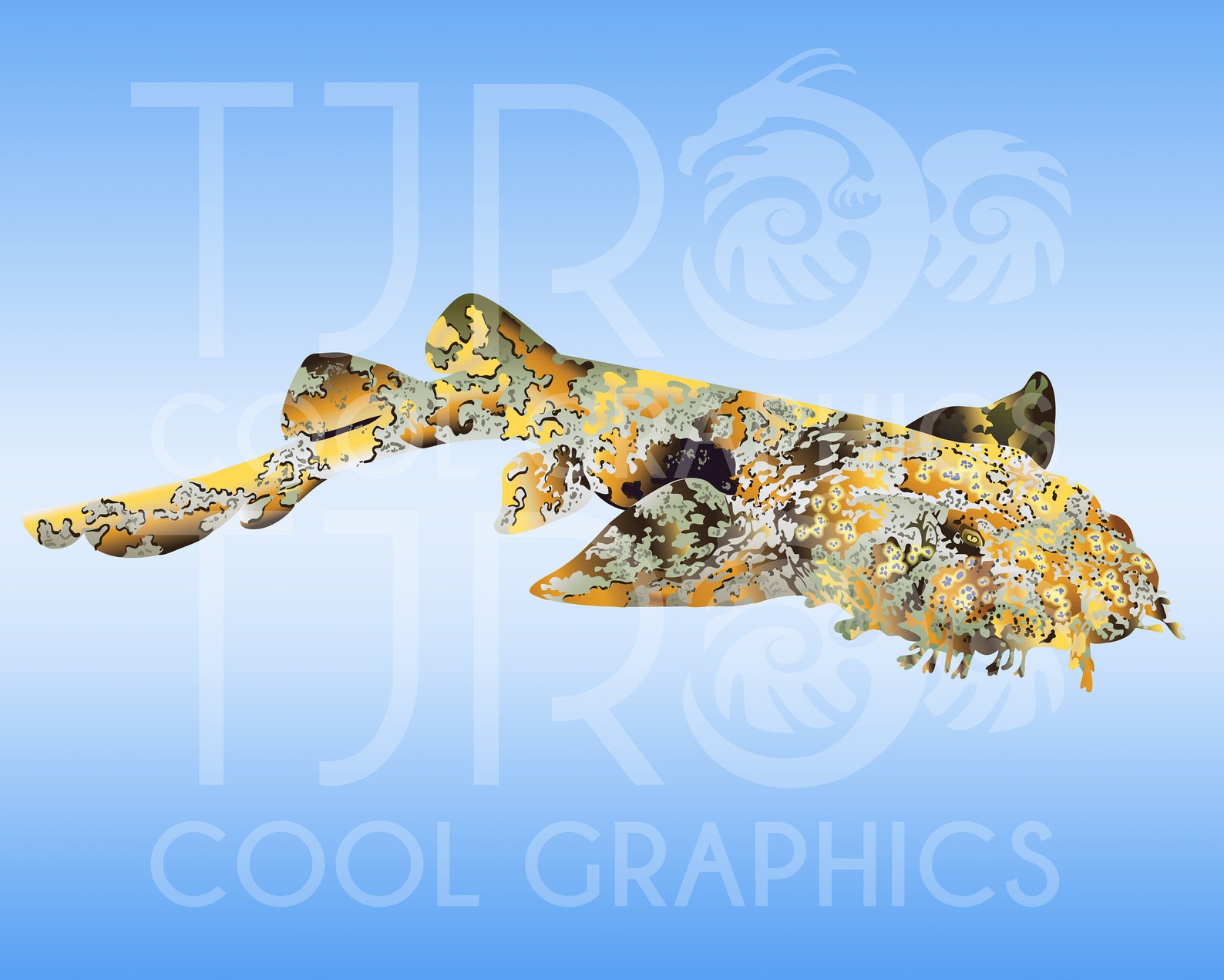 Sharks Clip Art Ocean Clip Art Fish Clipart Animals - Etsy