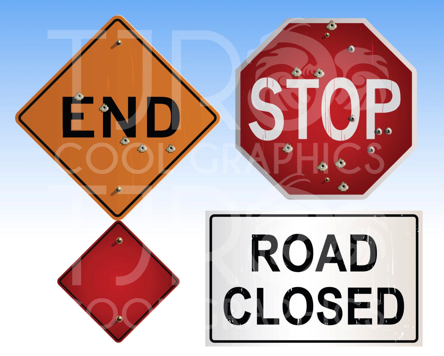 Rustic Road Signs Clipart SVG Clipart Construction Clip Art Road Signs ...