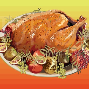 Clip Art Thanksgiving, SVG Clip Art, PNG, Food Clipart, Holiday Clipart ...