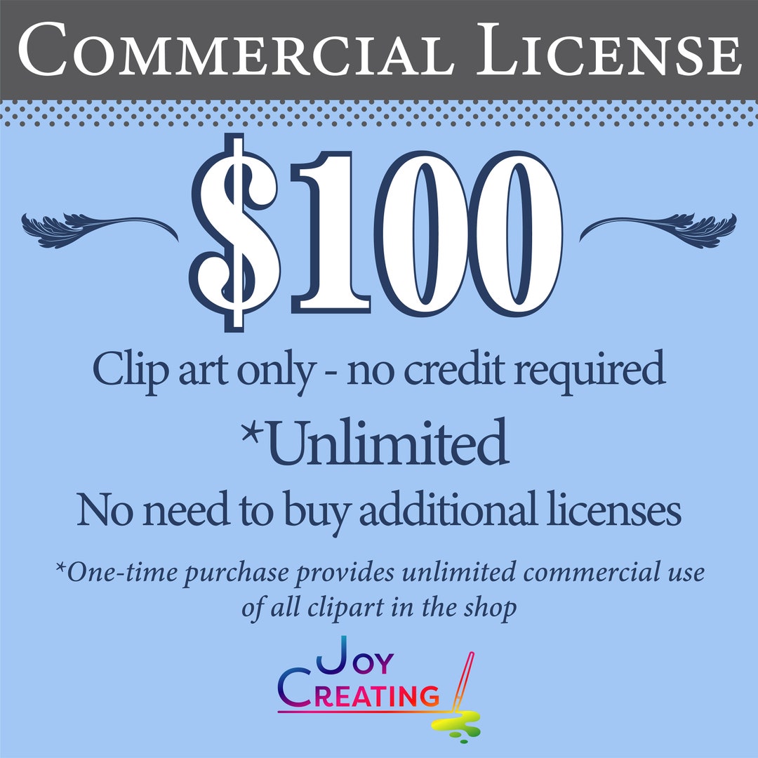 Unlimited Commercial Digital Use License: Clip Art Only - FREE CLIP ART ...