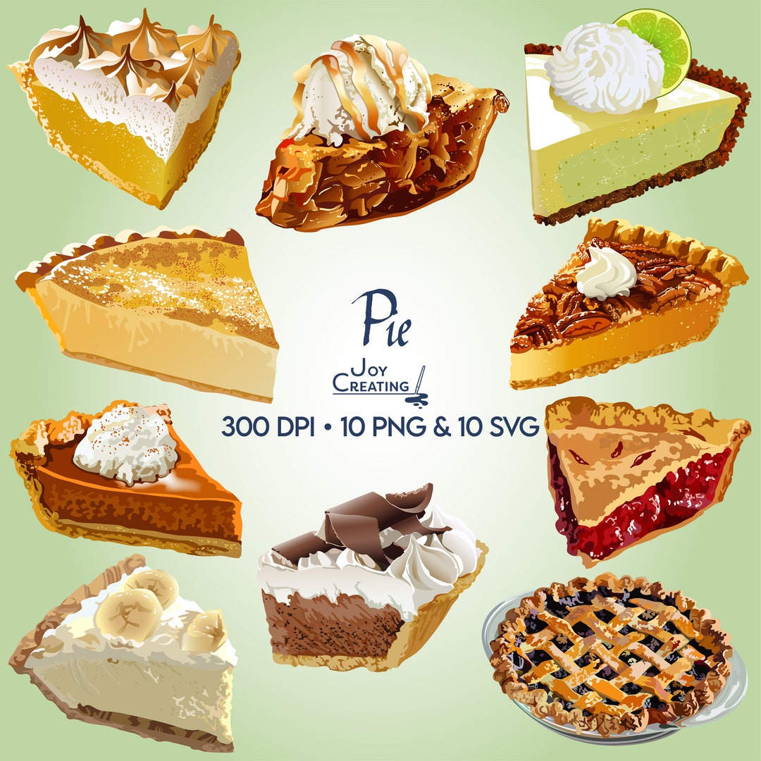 Pie Vector Clip Art - Etsy